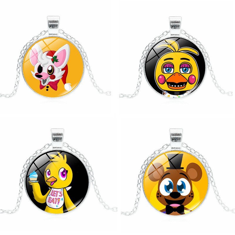 Anime Five Nights At Freddy Keychain Alloy Freddy Fazbear Bear Foxy ...