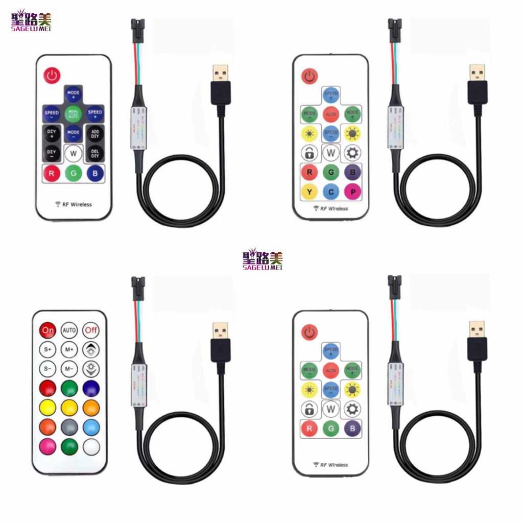 DC5V USB Led Pixel RGB Controller 14KEY 17KEY 21KEY Full Color Pixel ...