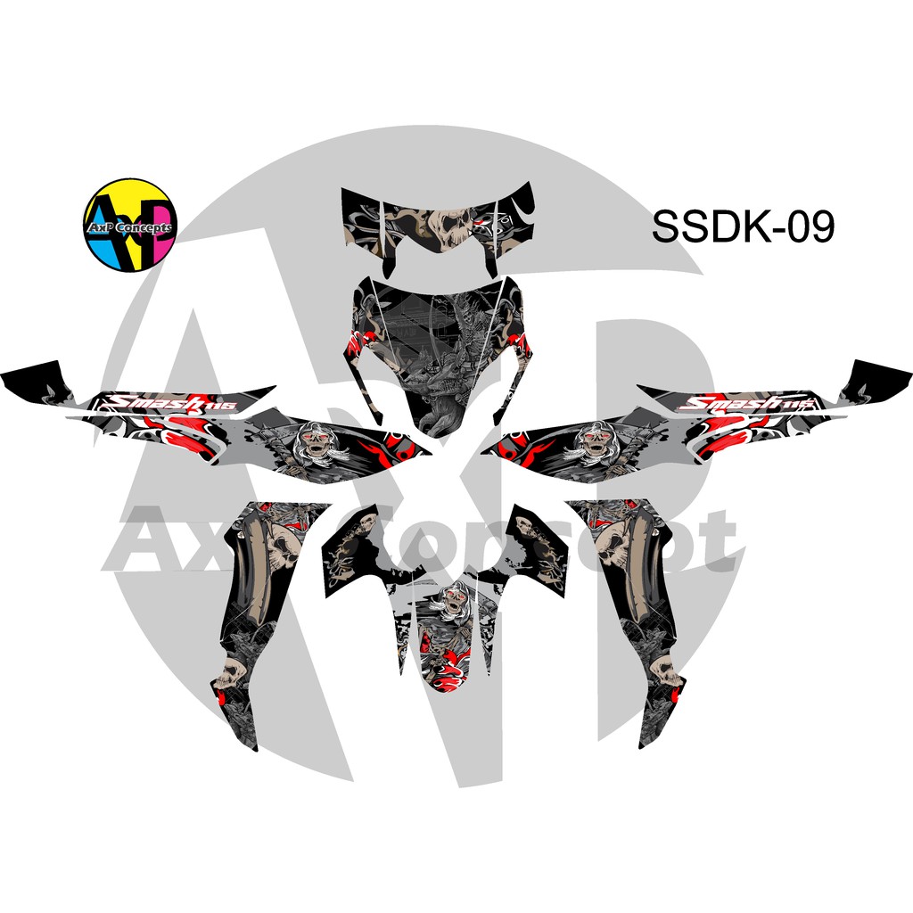 Suzuki Smash 115 Decal Kit SSDK-09 | Shopee Philippines