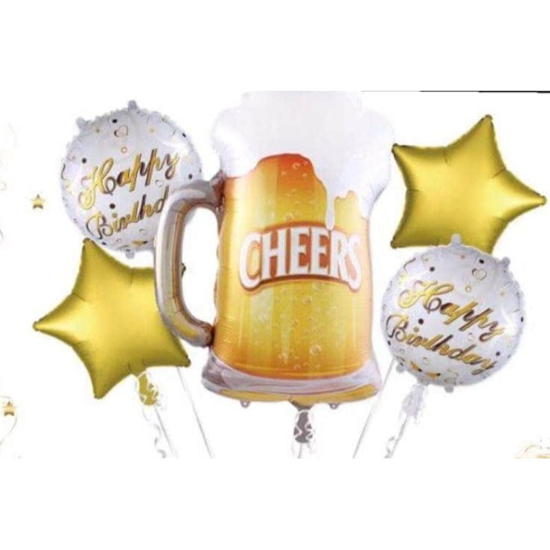 HBD Gold Beer Set (5pcs) | Shopee Philippines