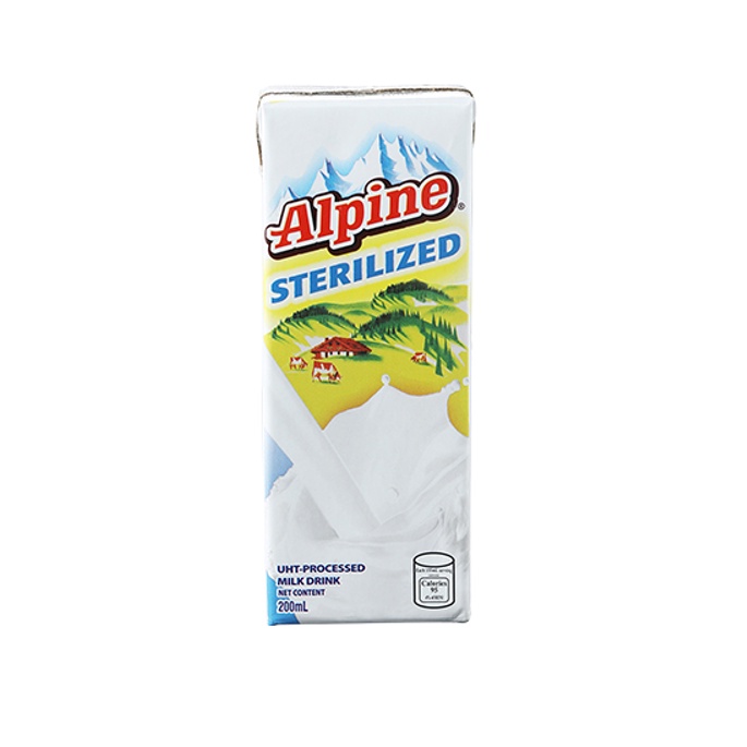 Alpine Sterilized Milk Drink 200ml | Shopee Philippines