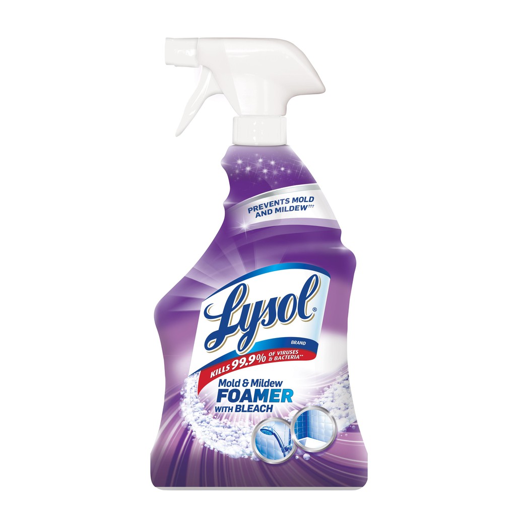 Zs Lysol Power Bathroom Cleaner Mold And Mildew Foamer With Bleach 32 Fl