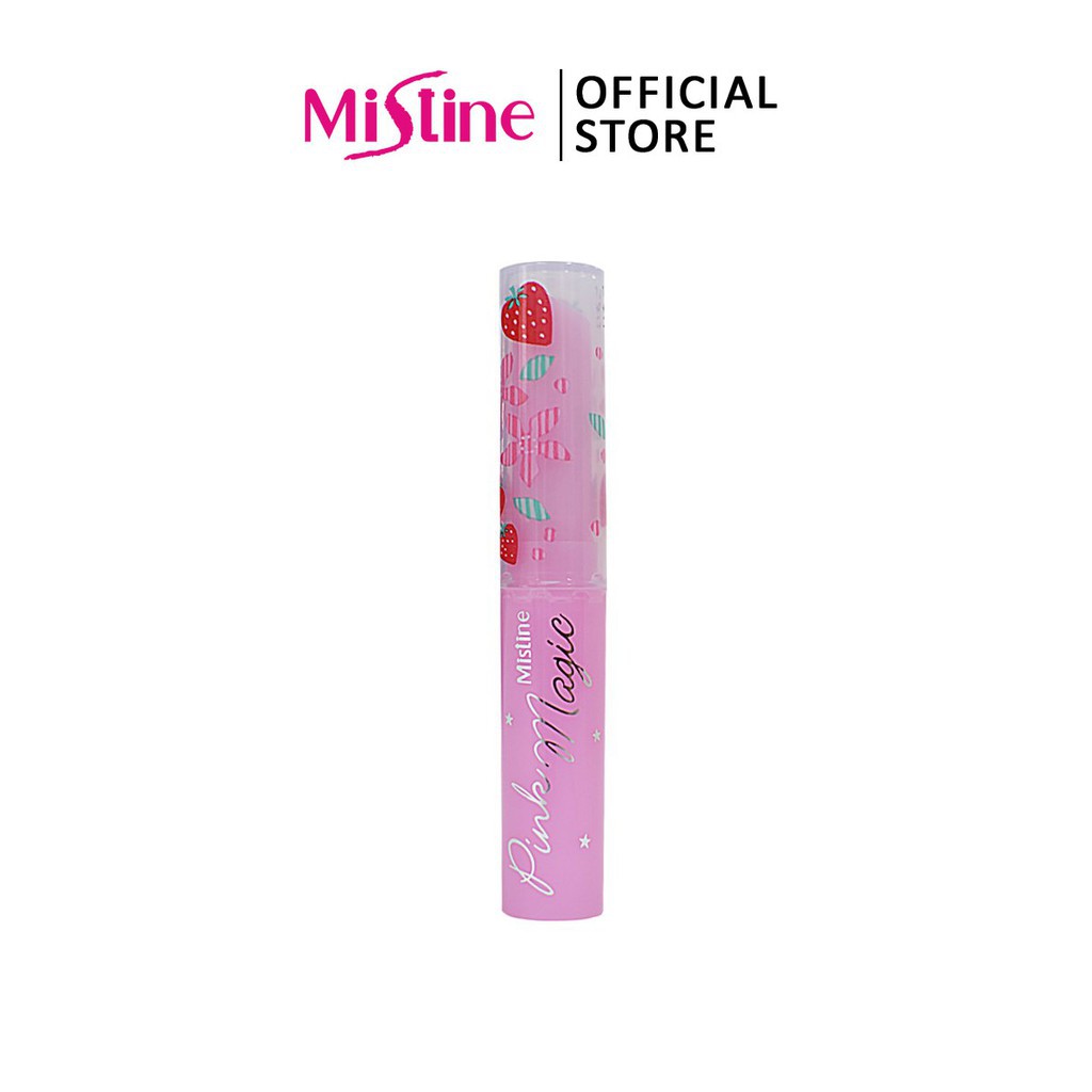Mistine Pink Magic Strawberry Scent Plus Vitamin E Lip Balm | Shopee ...