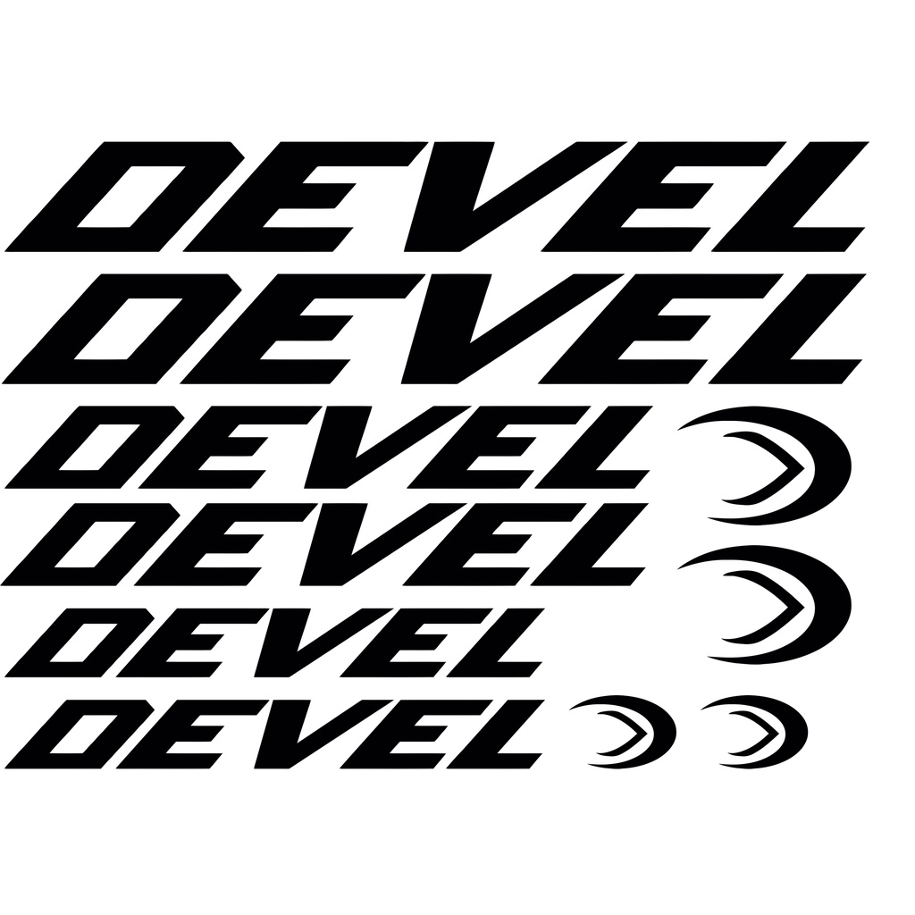 DEVEL Sticker Decal for Mountain Bike and Road Bike (Sticker cut out ...