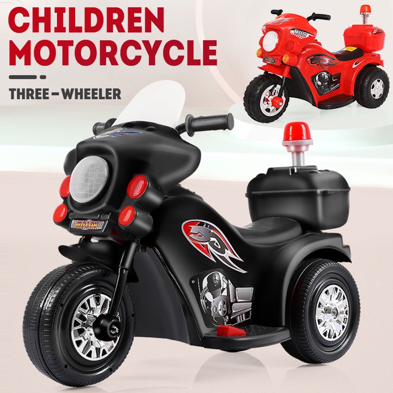 Children's motorcycle Kids Ride-on car Police Motor Bike Boys girls ...