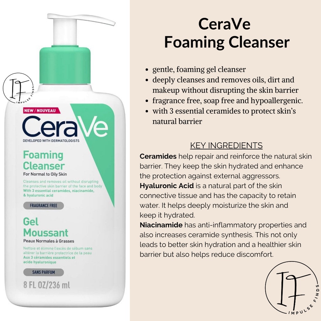CeraVe Foaming Cleanser 263ml | Shopee Philippines
