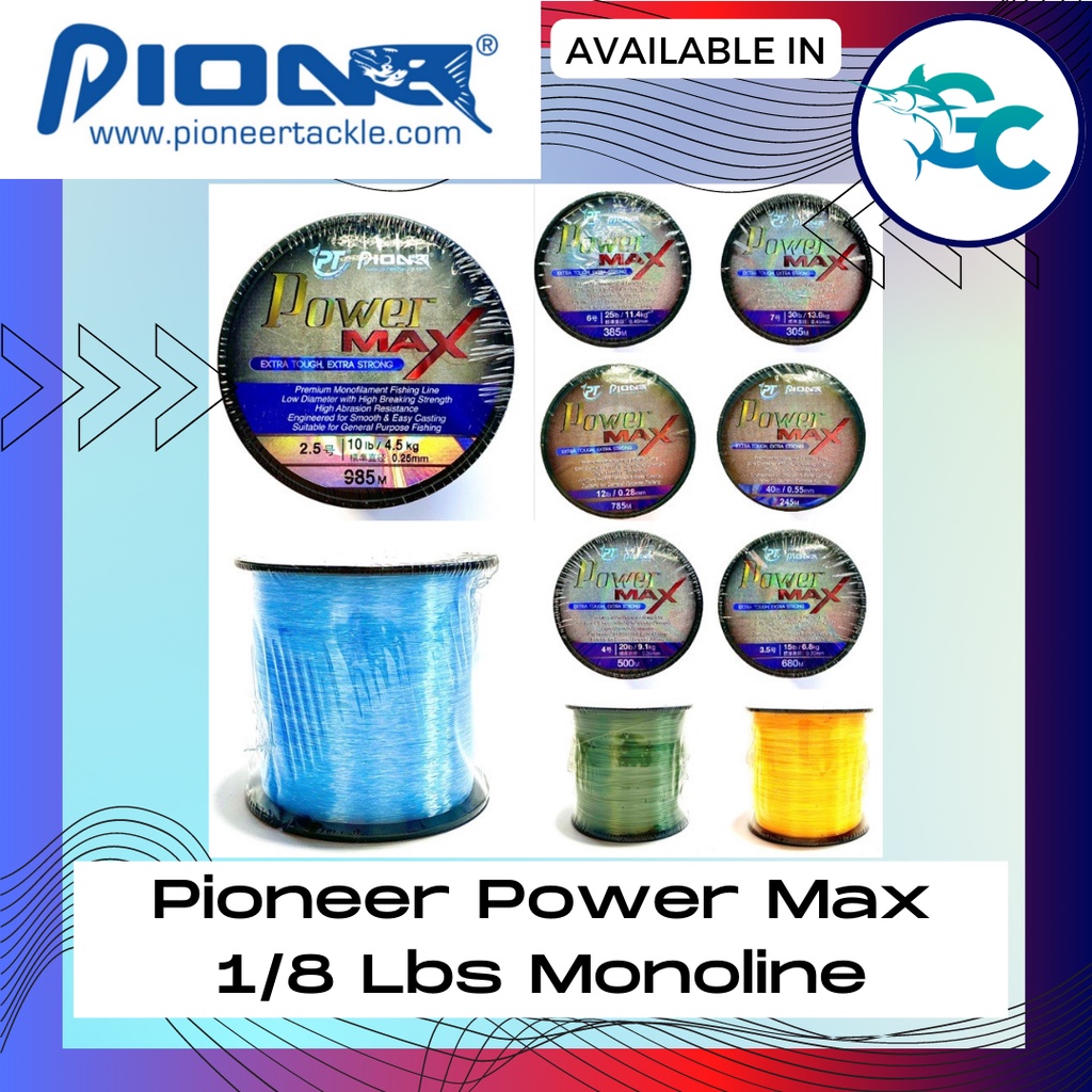 Pioneer Power Max 1/8lb Monofilament Line | Shopee Philippines