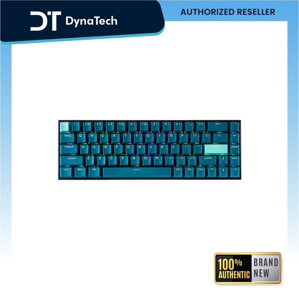 Tecware B68+ TKL Black Teal BT Wireless Mech Keyboard Gateron Switch ...