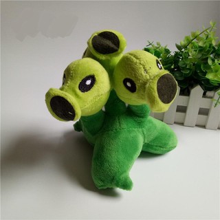14cm Plants Vs Zombies Figures Plush Stuffed Toys Doll Threepeater ...