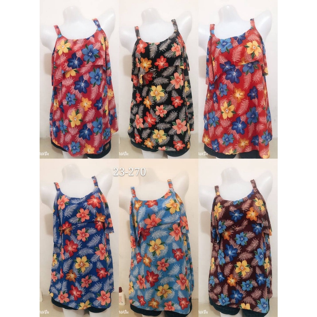 BIG FLOWER SANDO TOP (CAN FIT UP TO LARGE) | Shopee Philippines