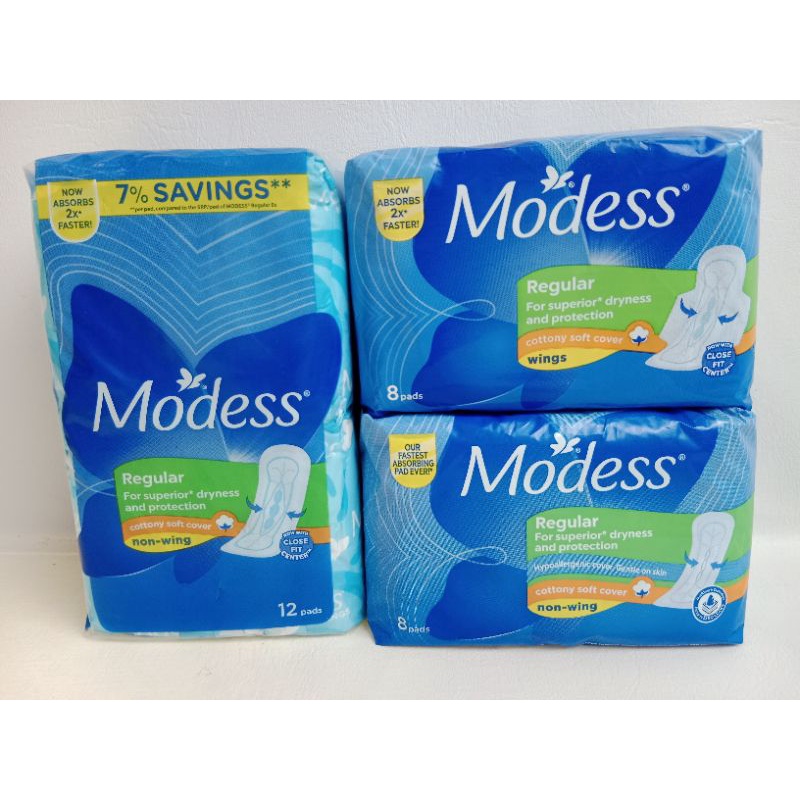Modess Napkin/Modess Cottony Soft Cover( Non-Wing & With Wings ...