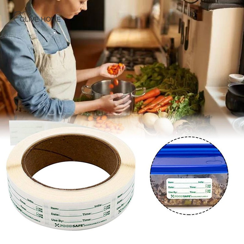 250pcs Self-Adhesive Stickers Removable Freezer Food Labels Stickers ...