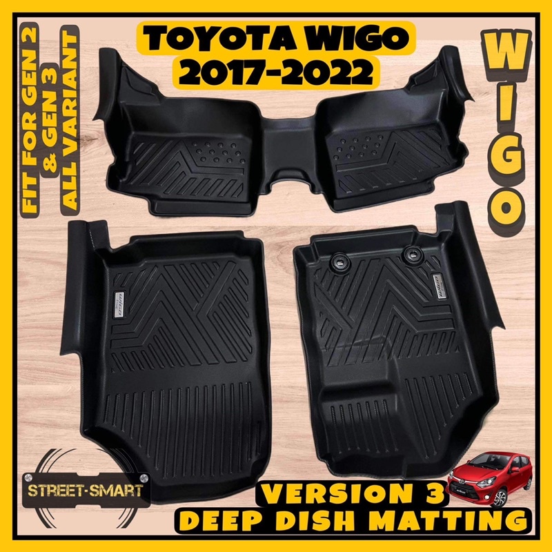 TOYOTA WIGO 2017-2022 VERSION 3 MATTING | Shopee Philippines