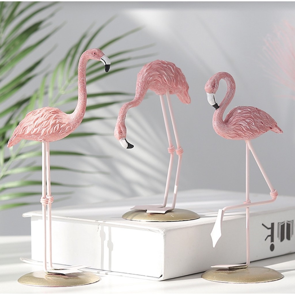 Flamingo Desk Display Home Decor Garden Decorations Ornament Figurine ...