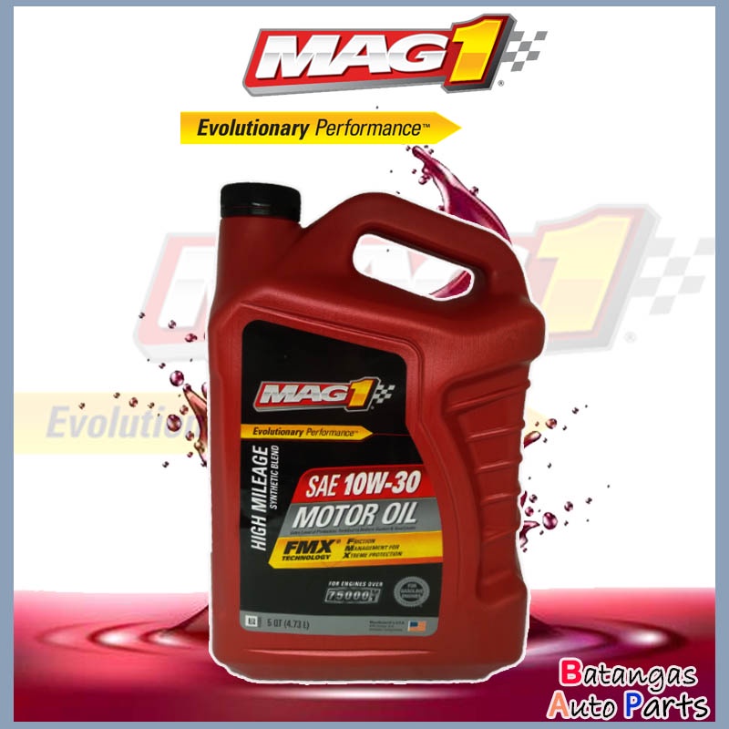 MAG 1 MOTOR OIL SYNTHETIC SAE 10W-30 67180 1GAL | Shopee Philippines