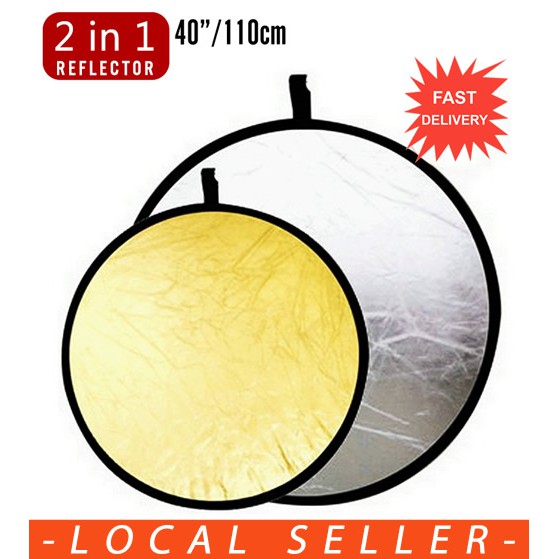 110CM Studio Lighting 2-in-1 Multi Collapsible Disc Reflector | Shopee ...