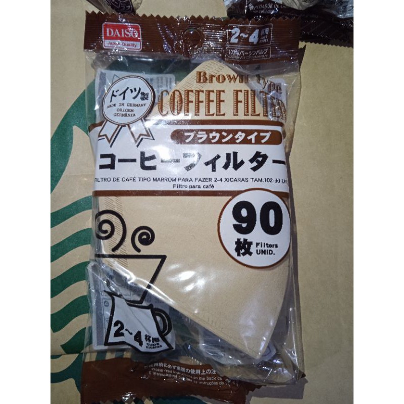 Brown Coffee Filter Daiso Made In Germany 90 filters | Shopee Philippines