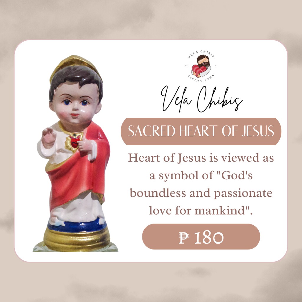 Sacred Heart of Jesus Chibi Image / Chibi Saint | Shopee Philippines