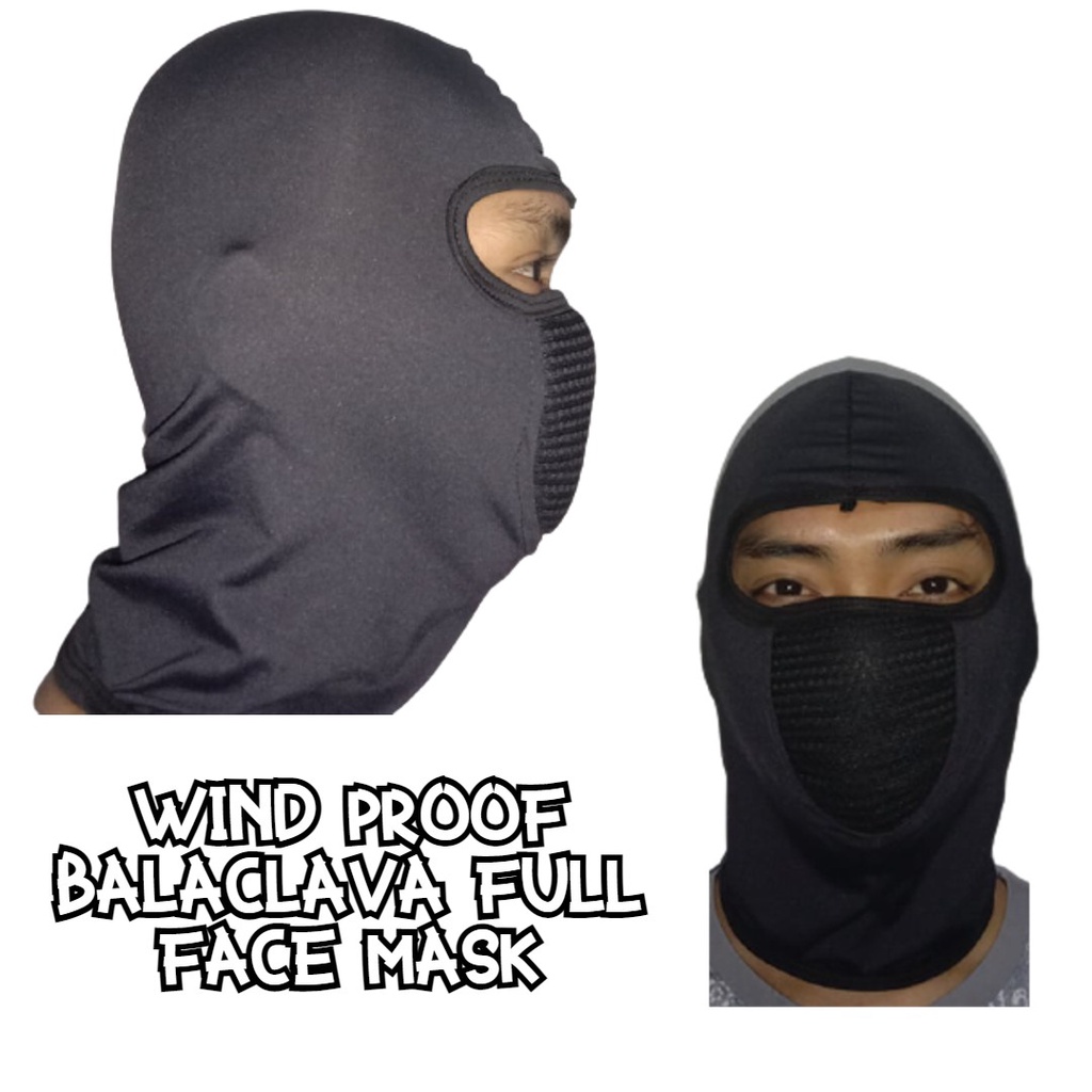 KAWASAKI BARAKO Balaclava full face mask bonet Black with foam | COD ...