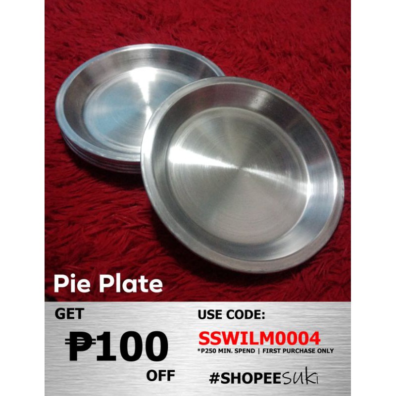 Aluminum Pie Plates (9 inches diameter) | Shopee Philippines