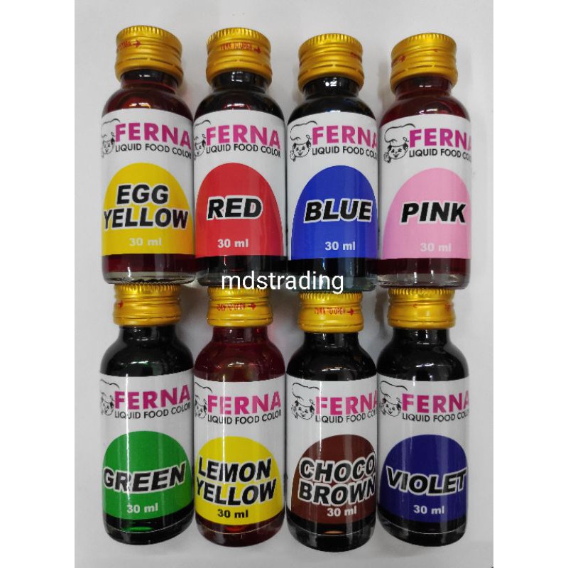 Ferna Liquid Food Color 30ml | Shopee Philippines