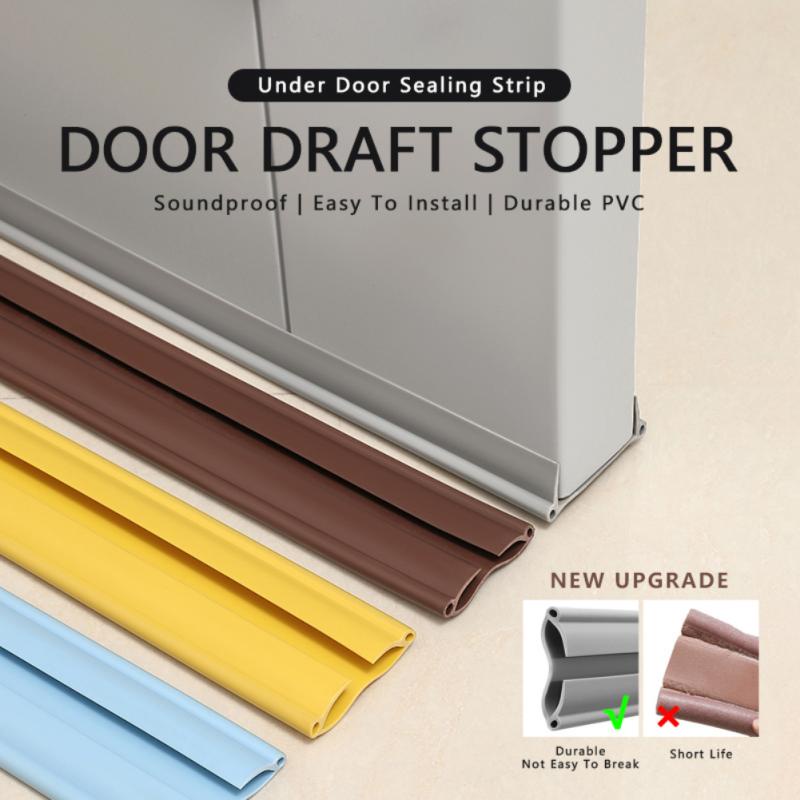 PVC Door Bottom Sealing Strip Sound Proof Wind Blocker Under Door Draft ...