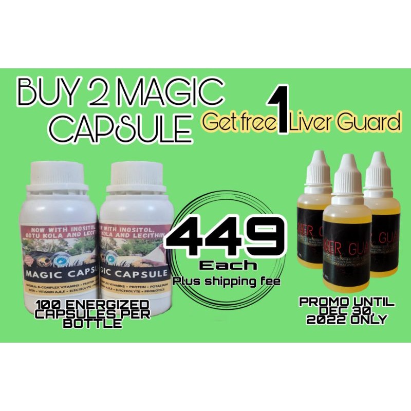 MAGIC CAPSULE (Buy 2 take 1 liver guard OD) | Shopee Philippines