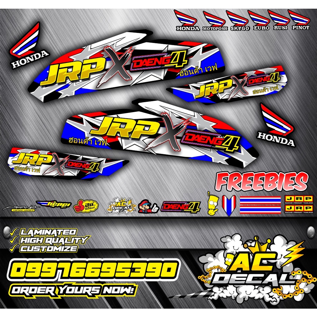 TMX/EURO/PINOY/RUSI/SKYGO/MOTOPOSH JRP DECAL (Acdecal) | Shopee Philippines