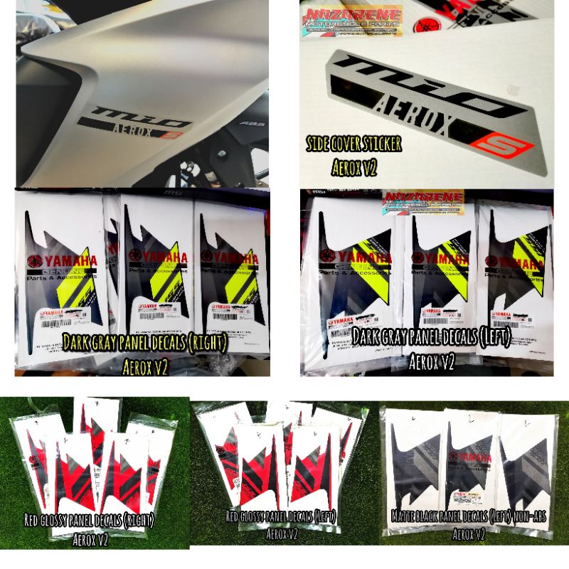 Yamaha Aerox V2 Panel decals / cowling sticker aerox v2 | Shopee ...