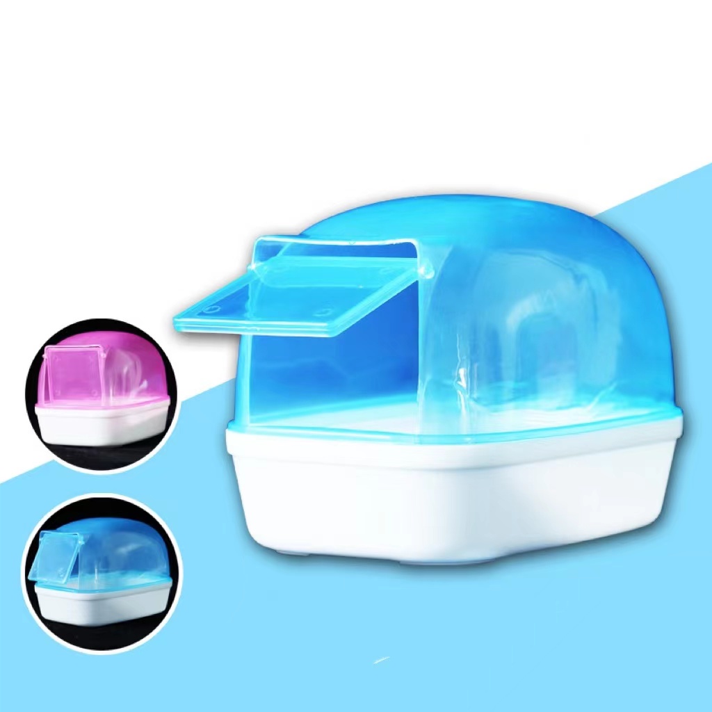 Small Animal Pet Hamster Sauna Sand Bath Room Bathing Potty | Shopee ...