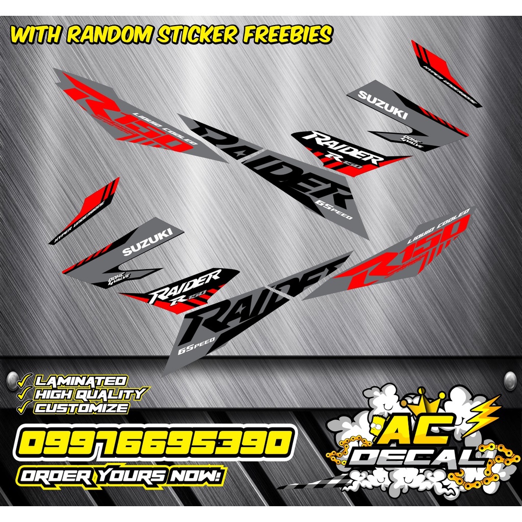 Raider 150 fi Decal 2022 #2 (ACDECAL) | Shopee Philippines