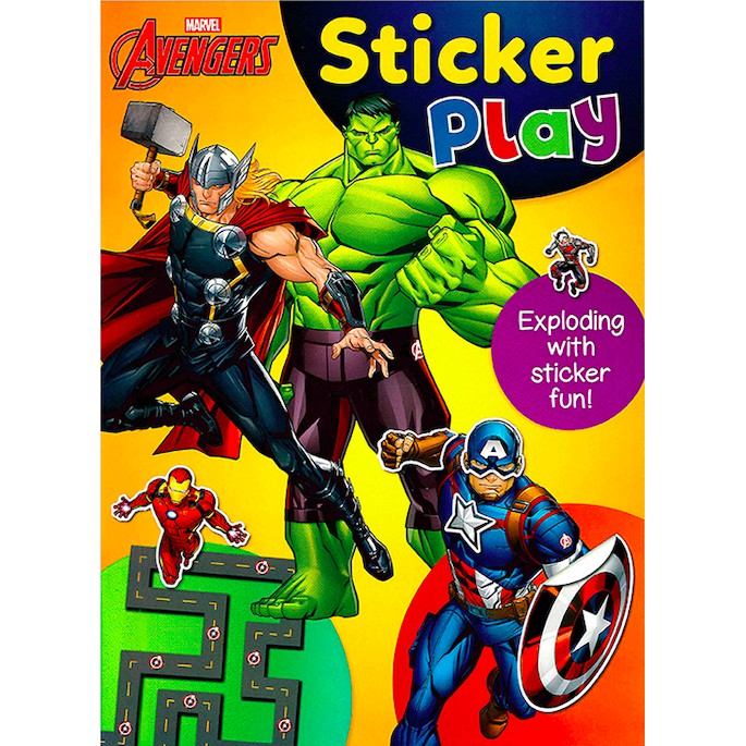 Marvel Avengers - Sticker Play | Sticker Book | Activity Book | Shopee ...