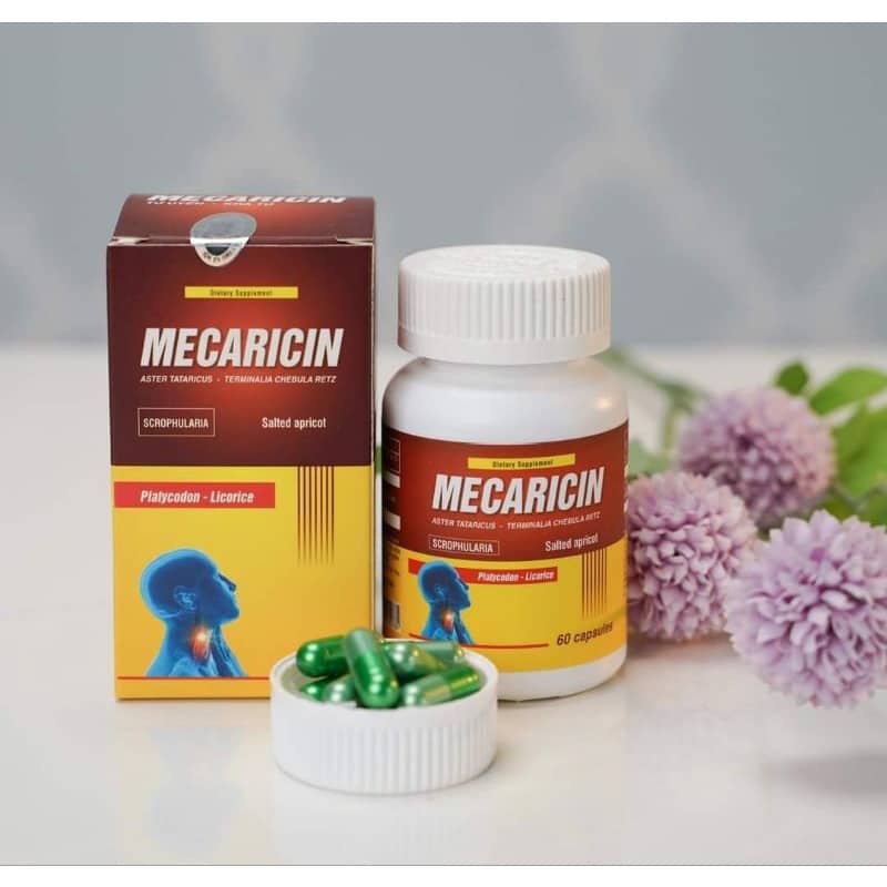 ORIGINAL MECARICIN Helps Remove Tonsillitis and Laryngitis 60 Capsules ...