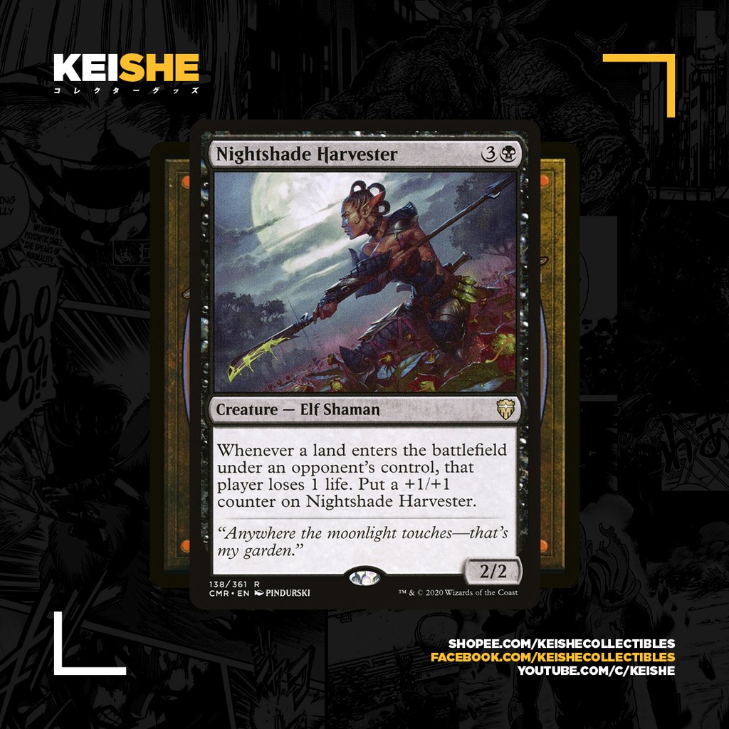 Magic: The Gathering (MTG) | Nightshade Harvester (Rare) (Elf Shaman ...