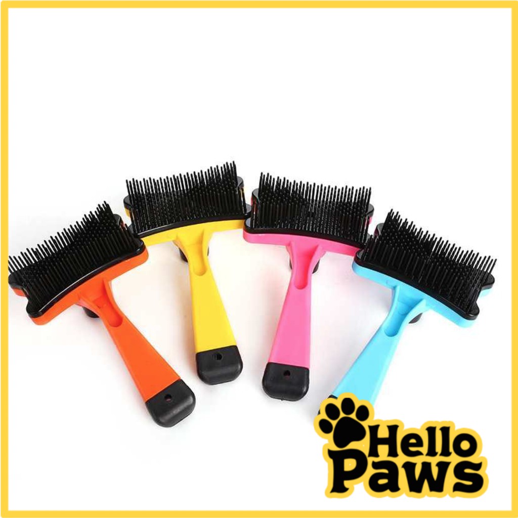 Hello Paws Pet Trimmer Slicker Brush Grooming Rake Shedding Comb Tool ...
