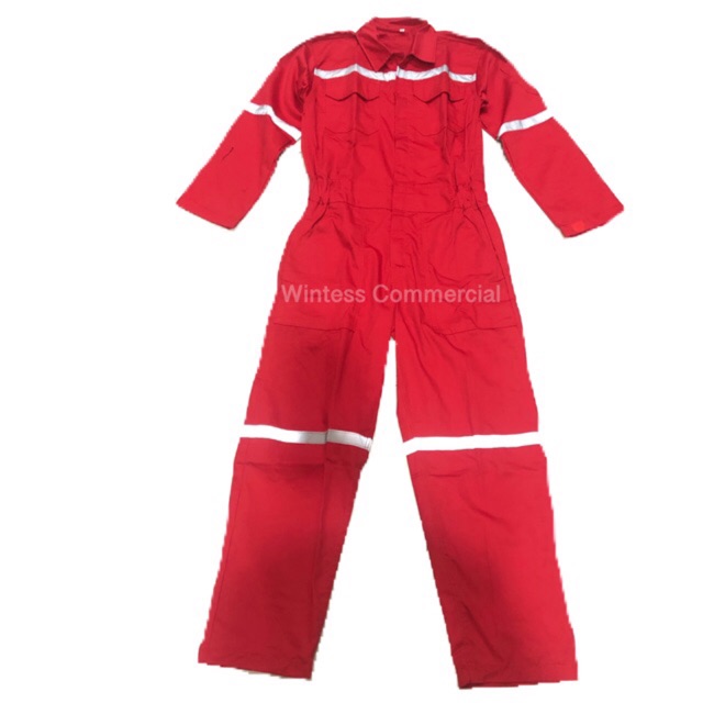 Coverall suit overall suit - Red | Shopee Philippines