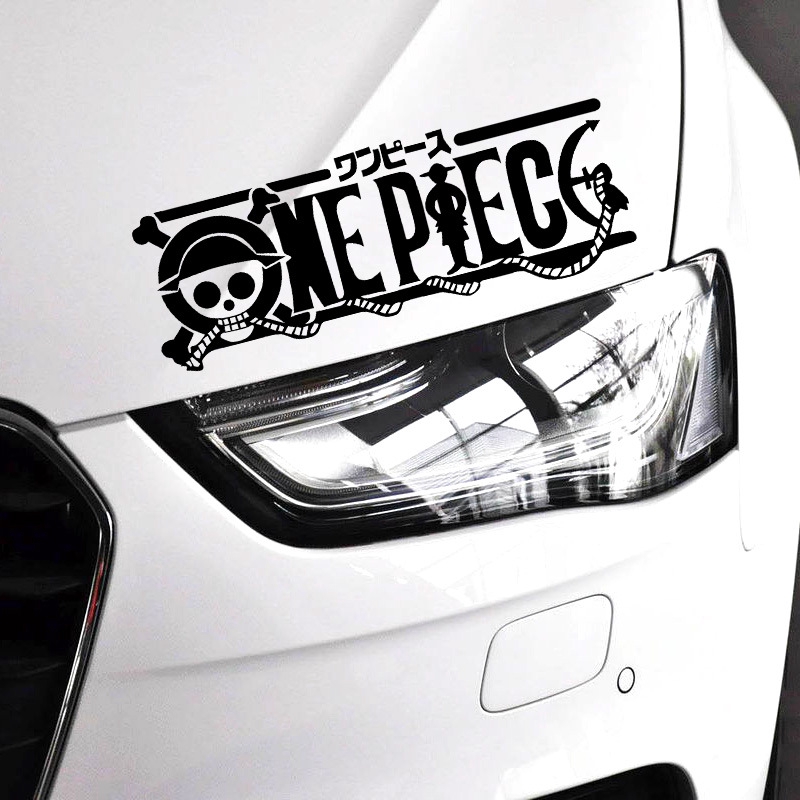 One Piece Luffy Car Stickers Motorcycle Stickers Reflective Car Eyebrow ...