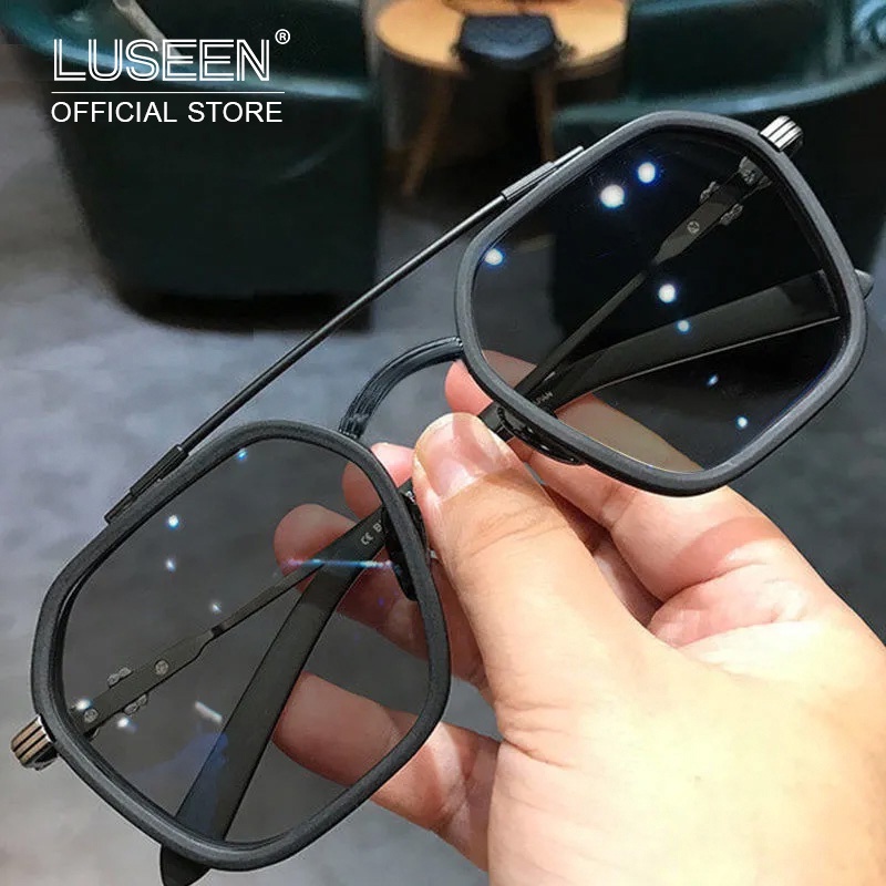 Luseen Photochromic Anti Radiation Eyeglass For Woman Men Transition