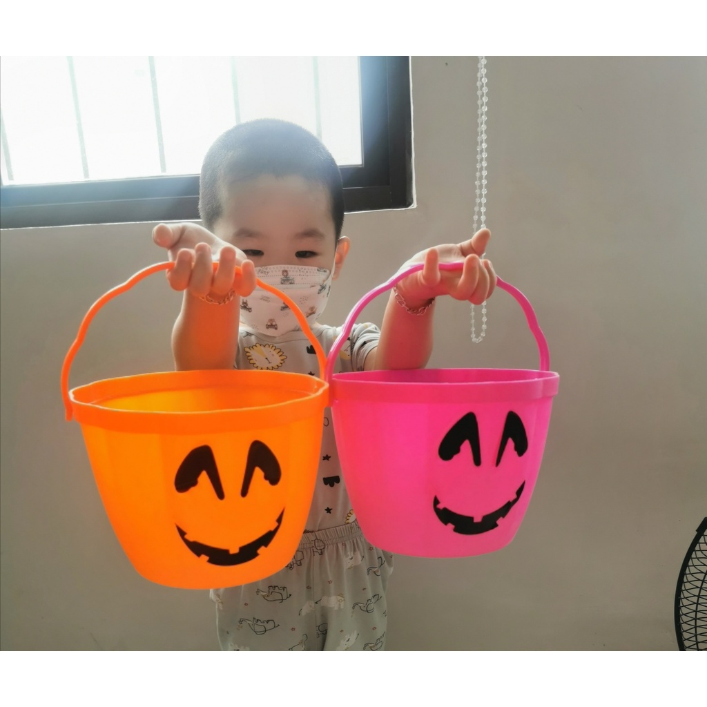 HM Children's Halloween Pumpkin Candy Bucket | Shopee Philippines