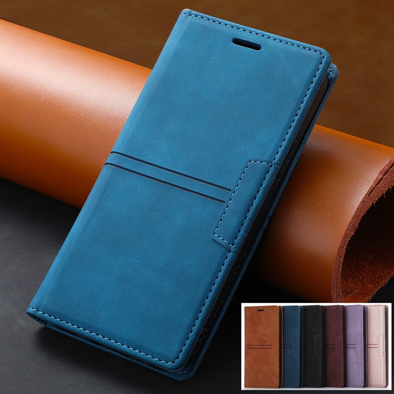For Samsung Note 8 9 10 Plus 20 Ultra S10 Lite A91 A81 Flip Leather ...