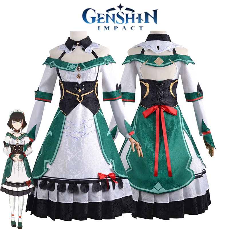 Game Genshin Impact Katheryne Catherine Cosplay Costume Suit Women ...