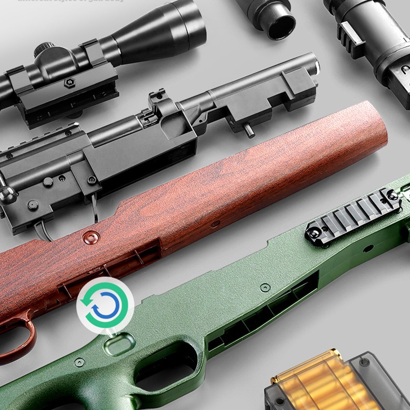 AWM 98K M24 EVA Soft Bullet Manual Toy Gun Pistol Airsoft Pneumatic Shotgun Weapon Armas Blaster ...