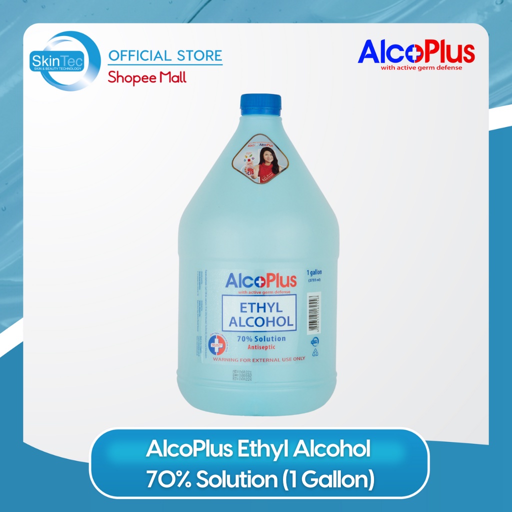 AlcoPlus Blue 70% Ethyl Alcohol (1 Gallon) | Shopee Philippines