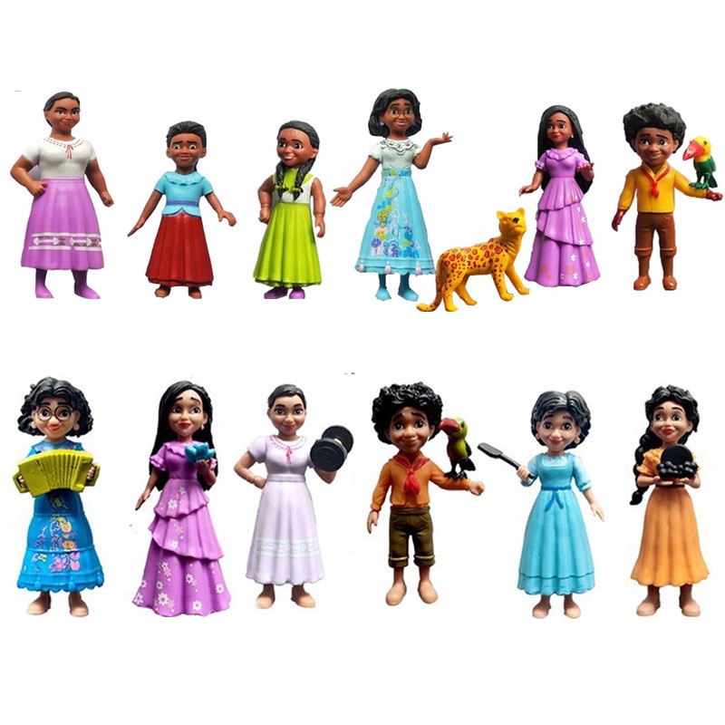 6/7PCS Disney Anime Encanto Figures Casita Home Theme Madrigal Juliet ...