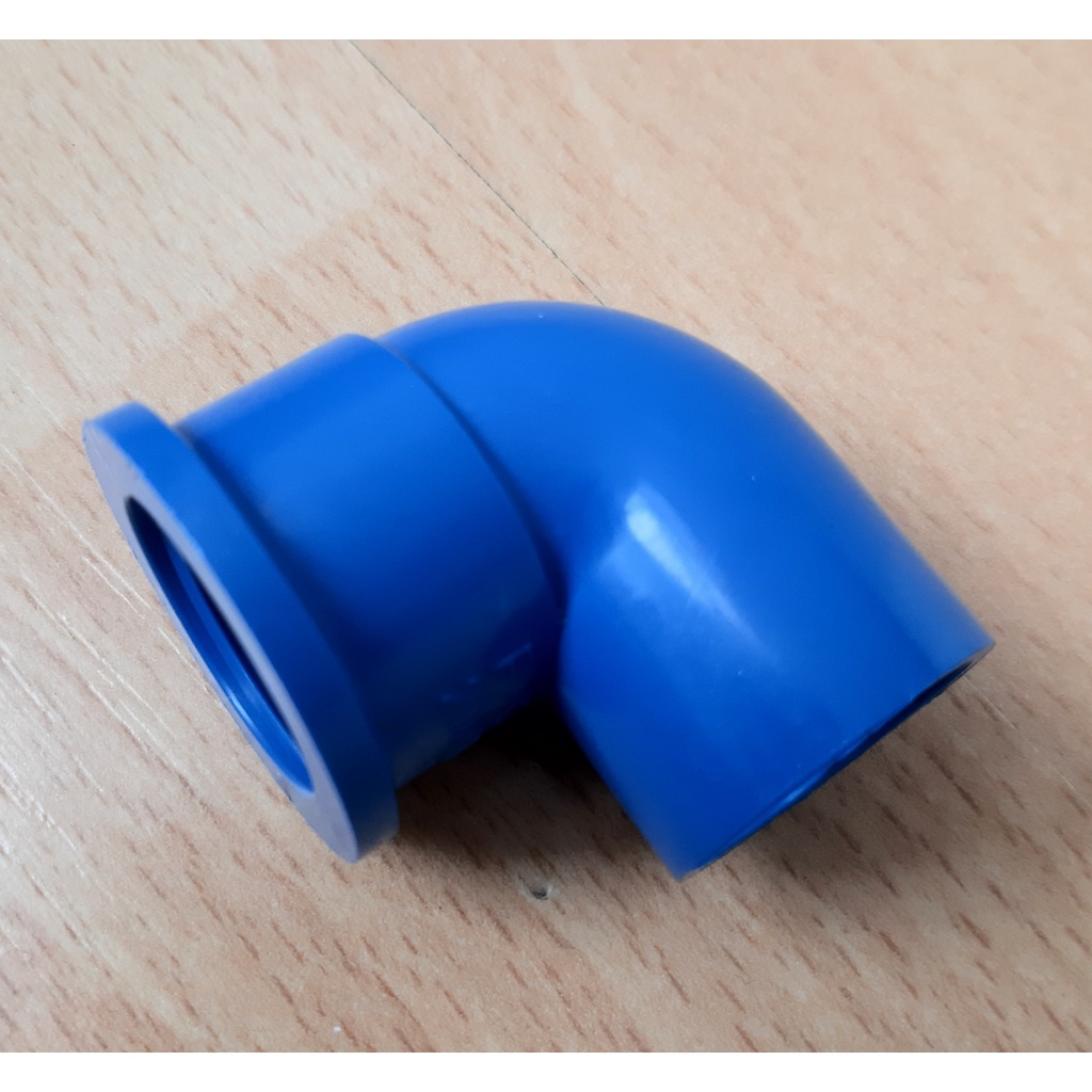 PVC Blue | White Threaded Elbow 1/2" waterline pipe fitting | Shopee ...