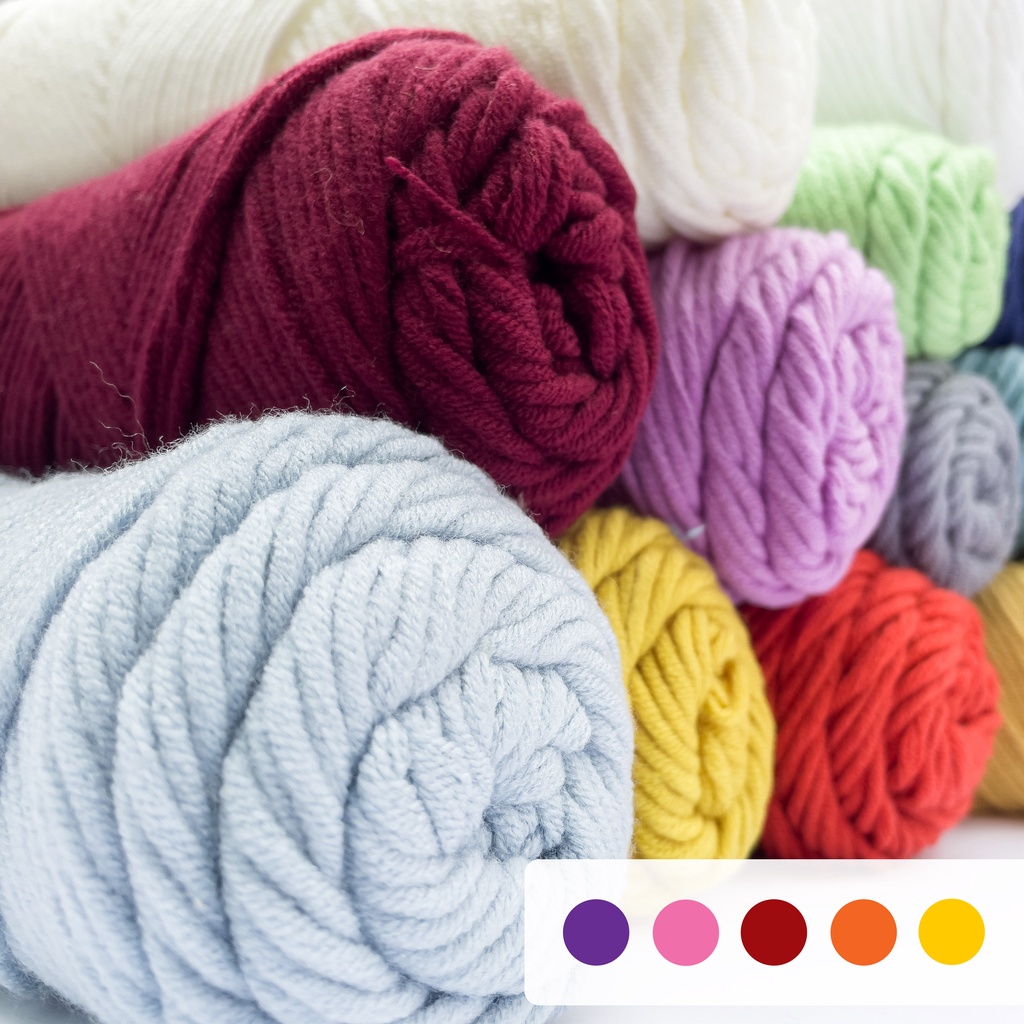 8ply Milk Cotton Yarn Premium Soft Acrylic Polyester Blend - 2 of 3 ...