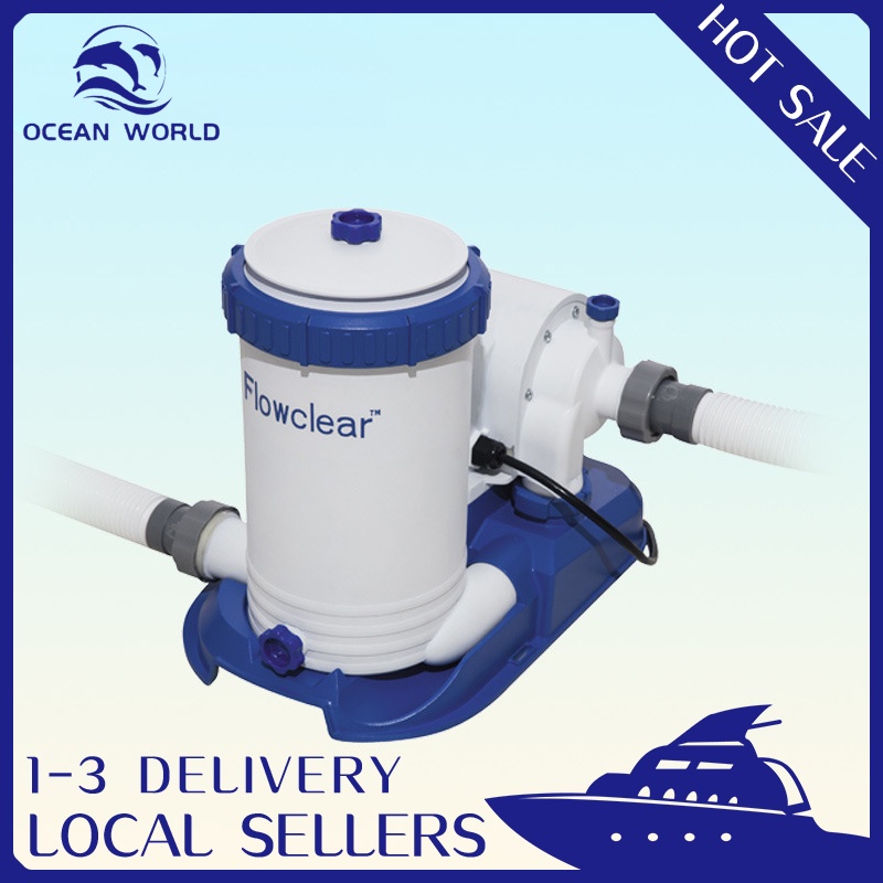 58391 2500gal Filter Pump Swimming Pool Flowclear Filter Swimming Pool ...