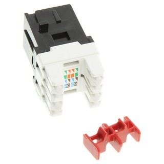 BELDEN Cat6 Information Outlet AX101321 Black/White i/o Keyconnect ...