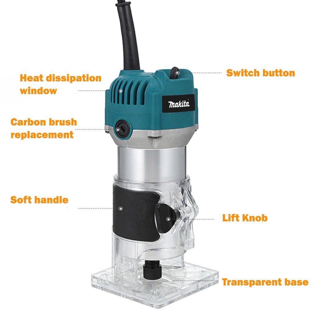 Makita Trimmer/Router 3D CAD Model Library GrabCAD, 59% OFF