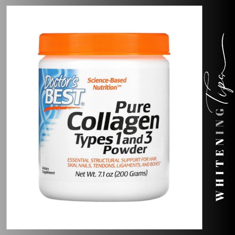 WHITENING TIPS | Doctor's Best, Pure Collagen Types 1 and 3 Powder, 7.1 ...